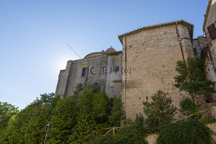 阿米莉亚中心街道和建筑物的建筑高清摄影大图-千库网