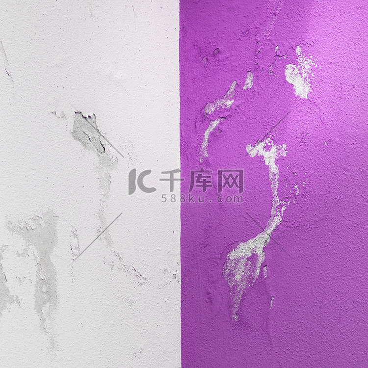 油漆从墙上剥落高清摄影大图-千库网