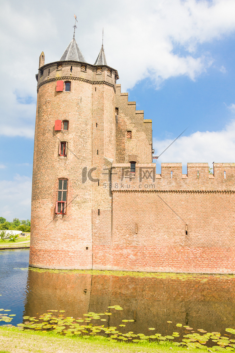 中世纪城堡，Muiderslot，Muiden，荷兰高清摄影大图-千库网