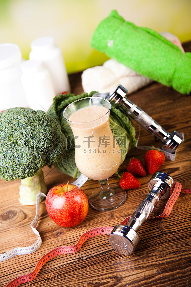 健身饮食，维生素，健康和新鲜高清摄影大图-千库网