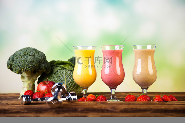 思慕雪减肥法，健康又新鲜高清摄影大图-千库网