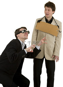 代表金融危机的男人高清摄影大图-千库网