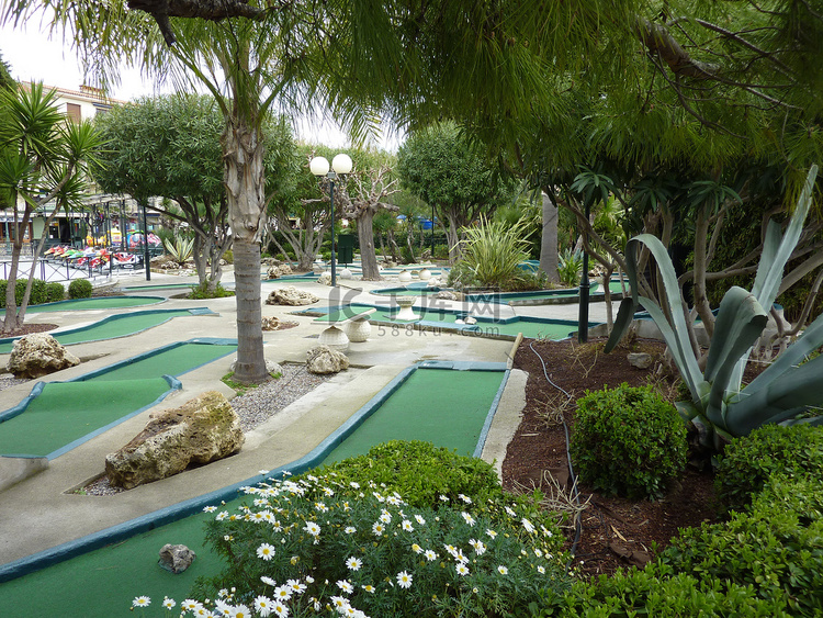 迷你高尔夫高清摄影大图-千库网