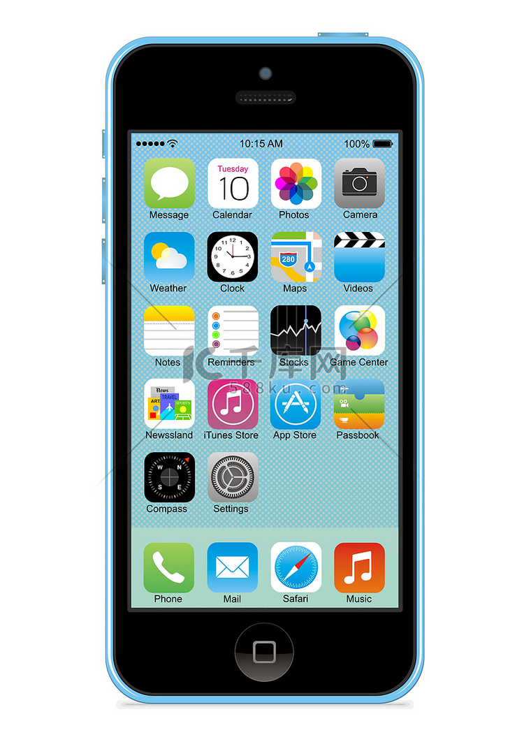 苹果 iPhone 5c高清摄影大图-千库网