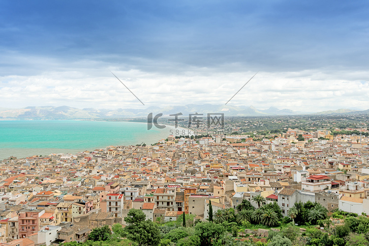 西西里岛的 Castellammare del Golfo高清摄影大图-千库网