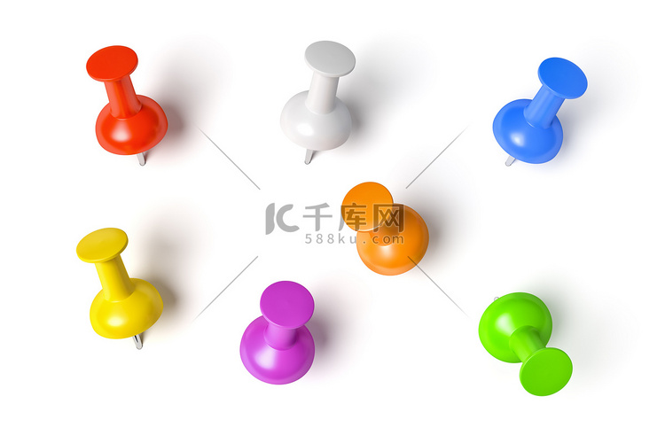 图钉组高清摄影大图-千库网