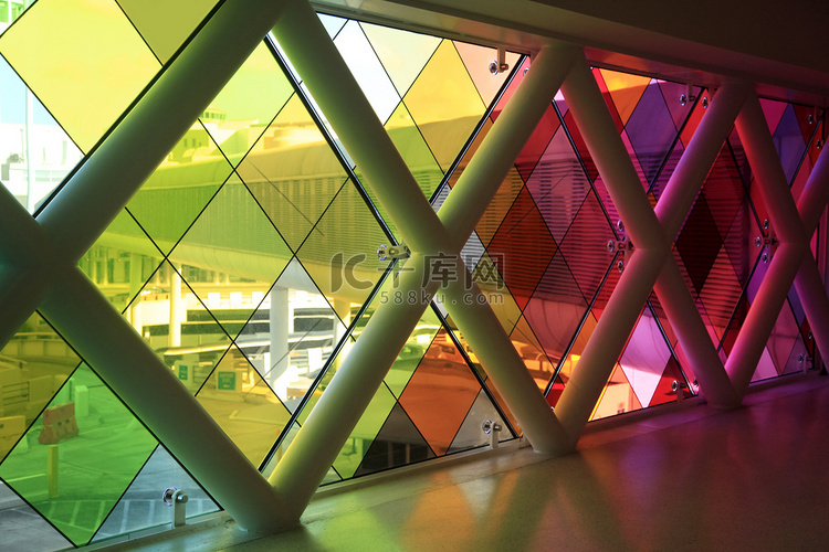 迈阿密机场 Colorful Welcome高清摄影大图-千库网