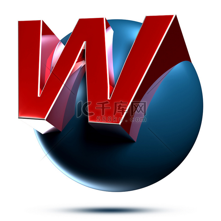 W 标志。高清摄影大图-千库网