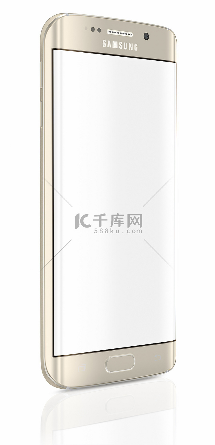 白金金三星 Galaxy S6 Edge 黑屏高清摄影大图-千库网