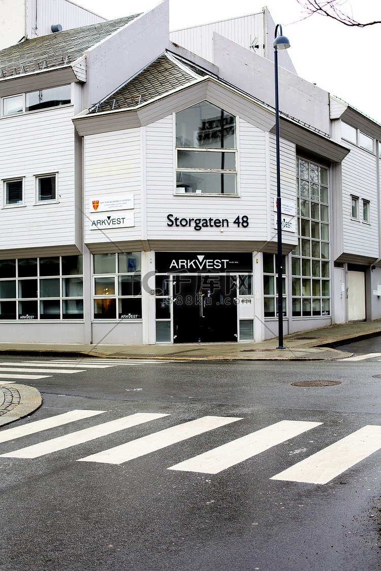 Stogaten Street Sandnes 挪威一角高清摄影大图-千库网