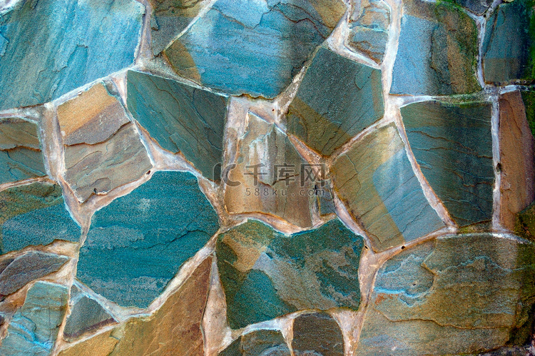 墙壁的石头表面高清摄影大图-千库网