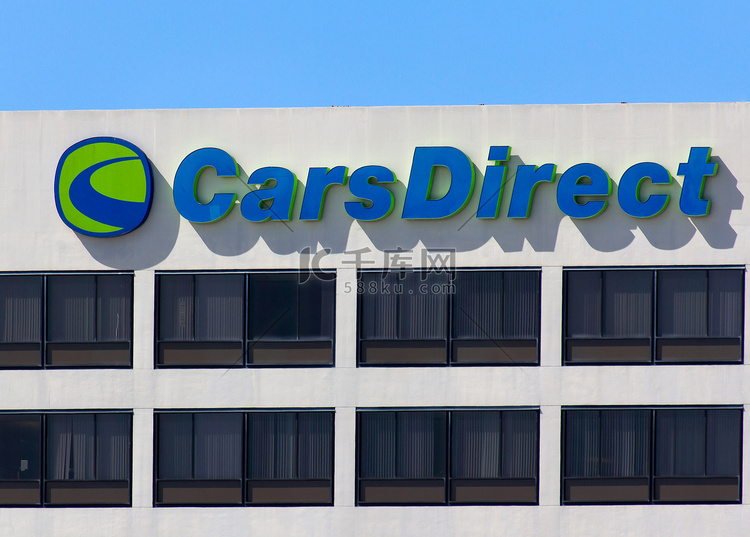 CarsDirect 总部和标志高清摄影大图-千库网