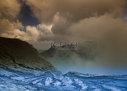 Ijen 火山口，爪哇，印度尼西亚高清摄影大图-千库网