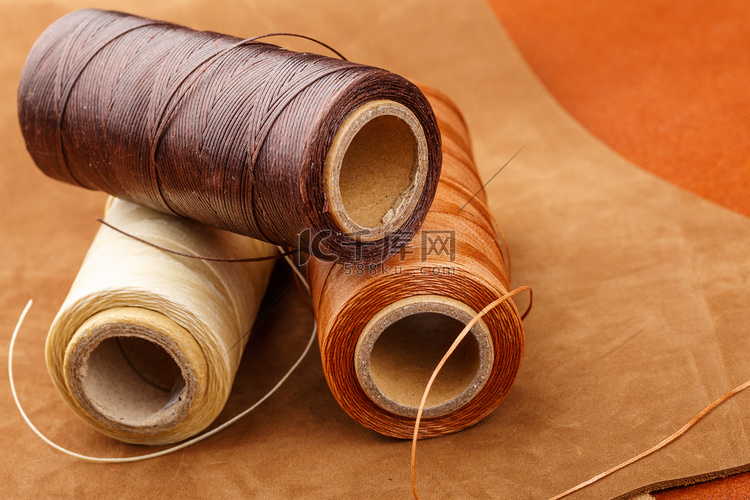 皮革工艺用线高清摄影大图-千库网