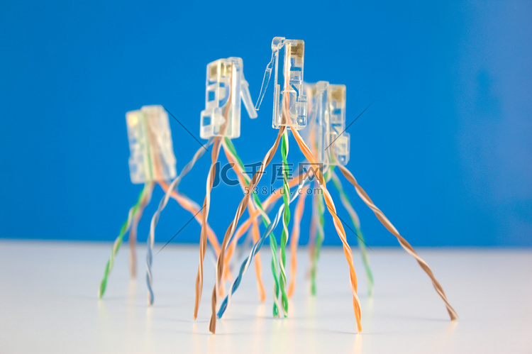 网络连接器 RJ45高清摄影大图-千库网