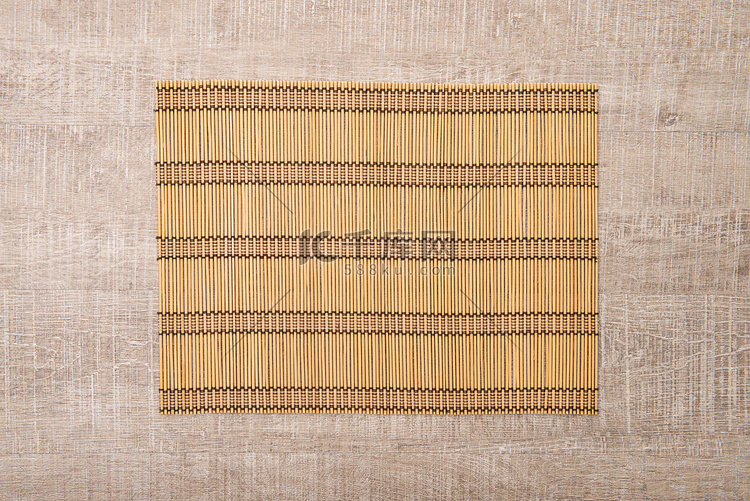 竹制餐垫高清摄影大图-千库网