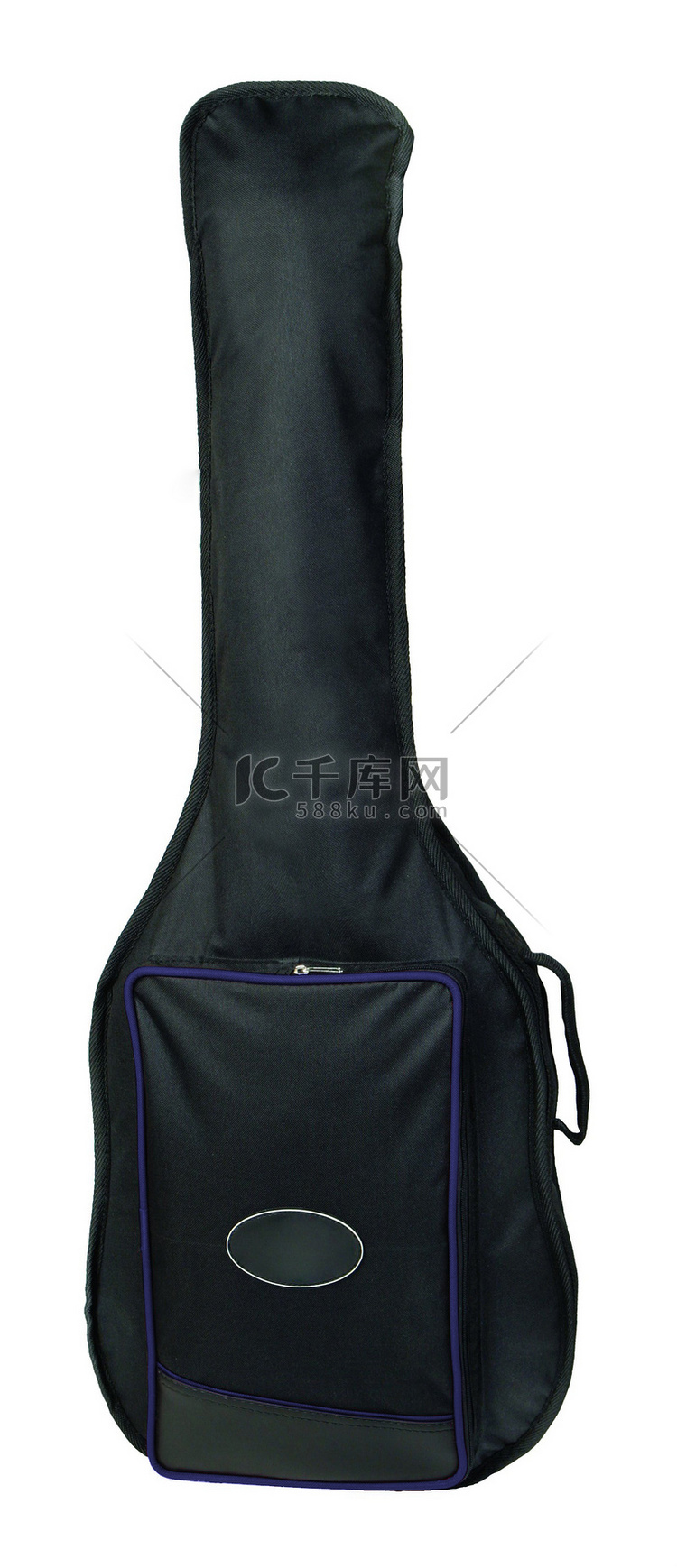 孤立的黑色空白古典吉他盒高清摄影大图-千库网