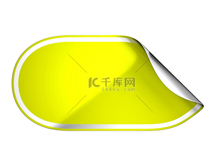 圆形黄色 hamous 贴纸或标签高清摄影大图-千库网