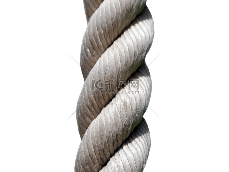 孤立在白色的绳子高清摄影大图-千库网