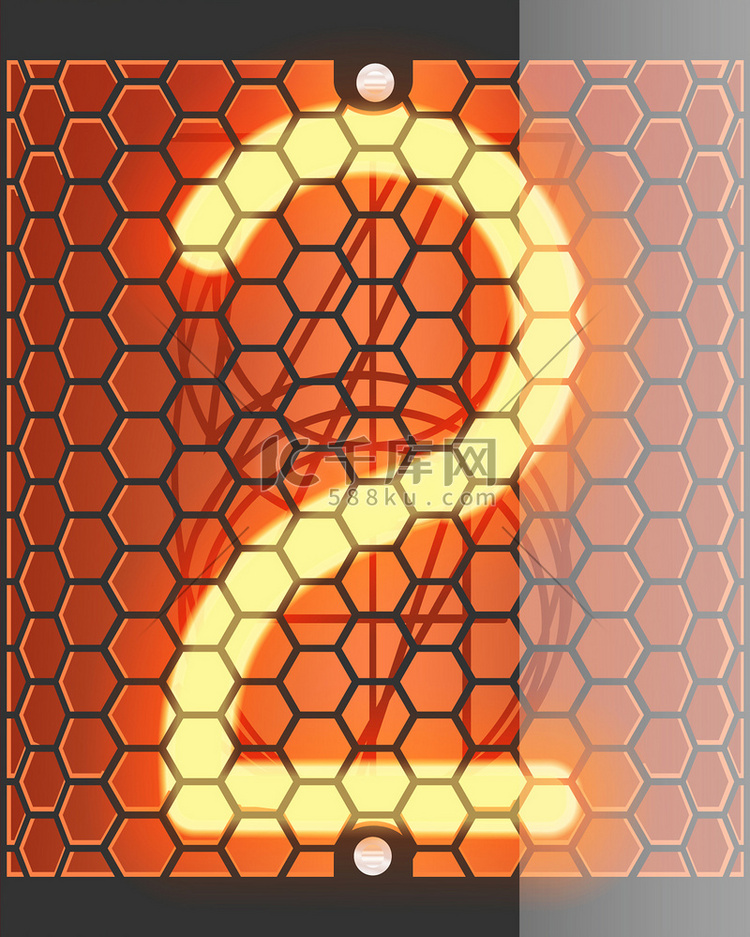 Nixie radio tube.高清摄影大图-千库网