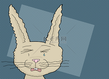 兔子哭卡通背景图片大全-兔子哭卡通高清照片下载-千库网