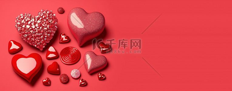 情人节横幅背景。高清摄影大图-千库网