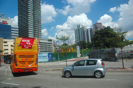 吉隆坡道路交通高清摄影大图-千库网