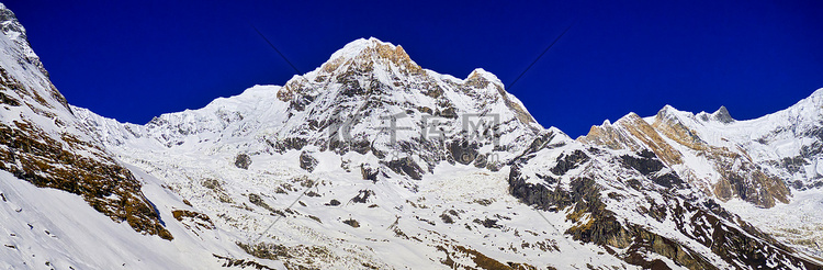 Annapurna South, Annapurna Range, 喜马拉雅山脉, 尼泊尔高清摄影大图-千库网