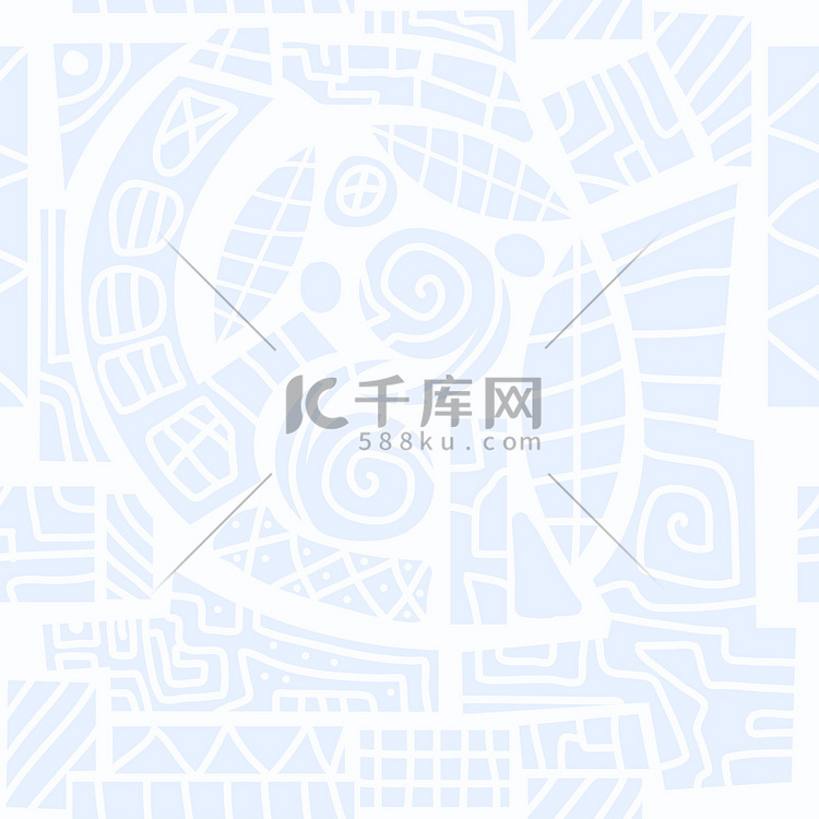 斯堪的纳维亚风格的抽象几何无缝图案。高清摄影大图-千库网