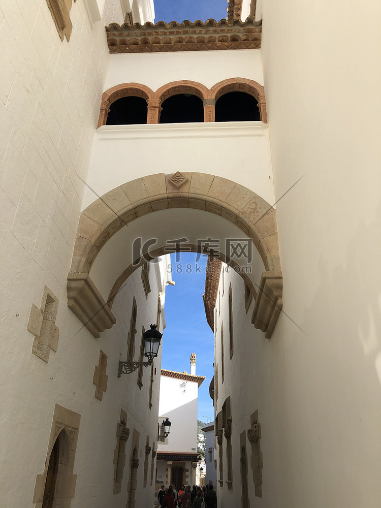 锡切斯的 Cau Ferrat 博物馆高清摄影大图-千库网