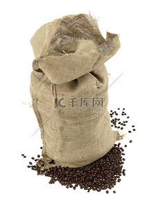 咖啡豆高清摄影大图-千库网