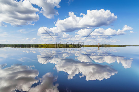 俄罗斯 Vyg 河景观高清摄影大图-千库网