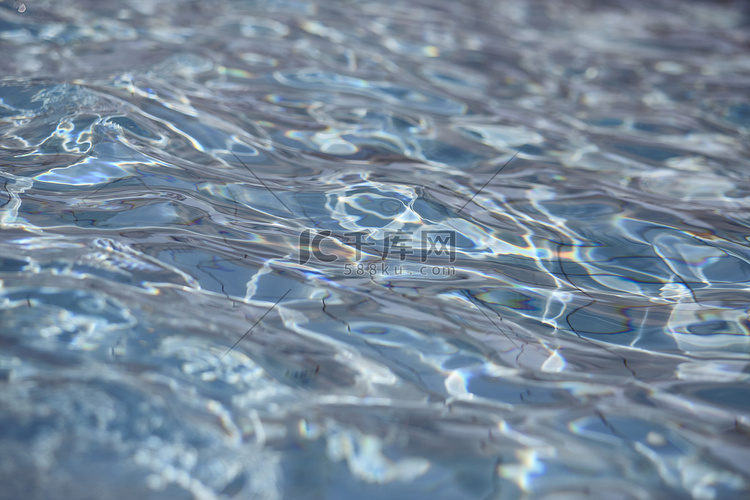 泳池水波纹高清摄影大图-千库网