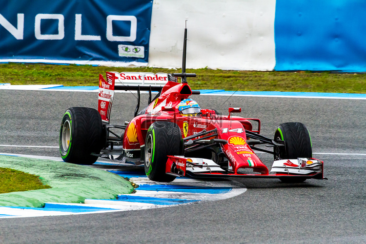 “Scuderia Ferrari F1 Team, Fernando Alonso, 2014”高清摄影大图-千库网