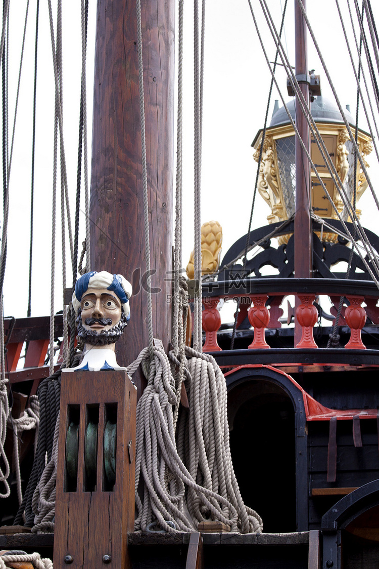 VOC 船 The Batavia 的重建高清摄影大图-千库网