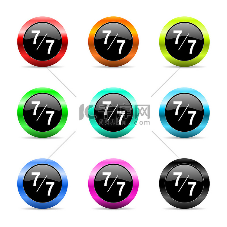 7 每 7 web 图标集高清摄影大图-千库网