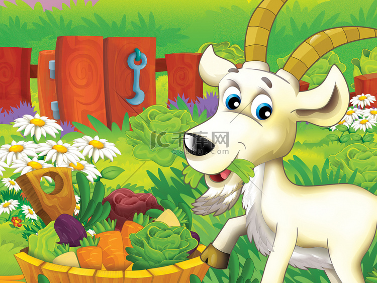 在农场-蔬菜-教育-儿童插画高清摄影大图-千库网