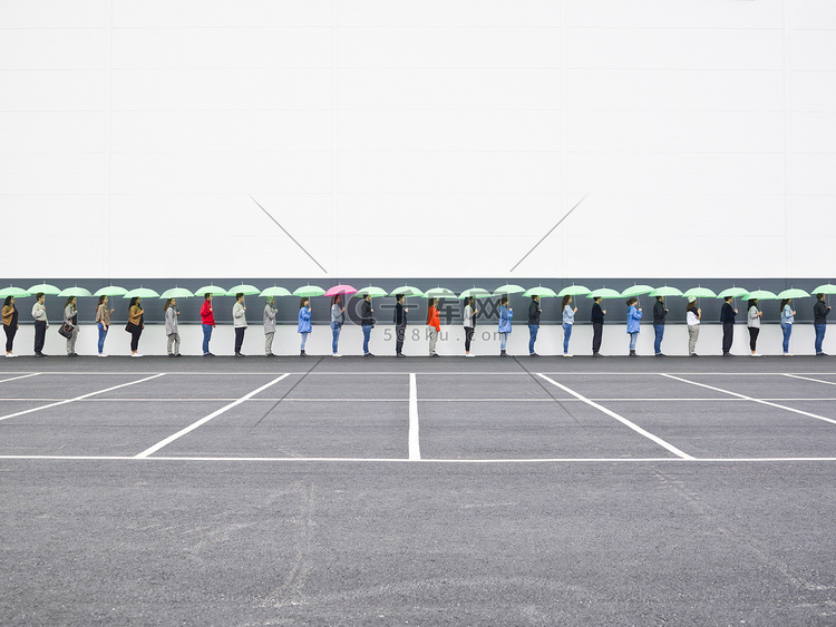 排队等候高清摄影大图-千库网