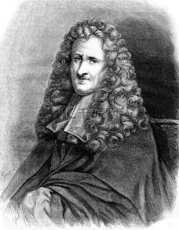 Pierre Corneille，仿法国普鲁塔克，复古雕刻高清摄影大图-千库网