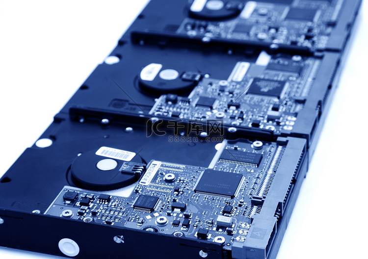 硬盘阵列高清摄影大图-千库网