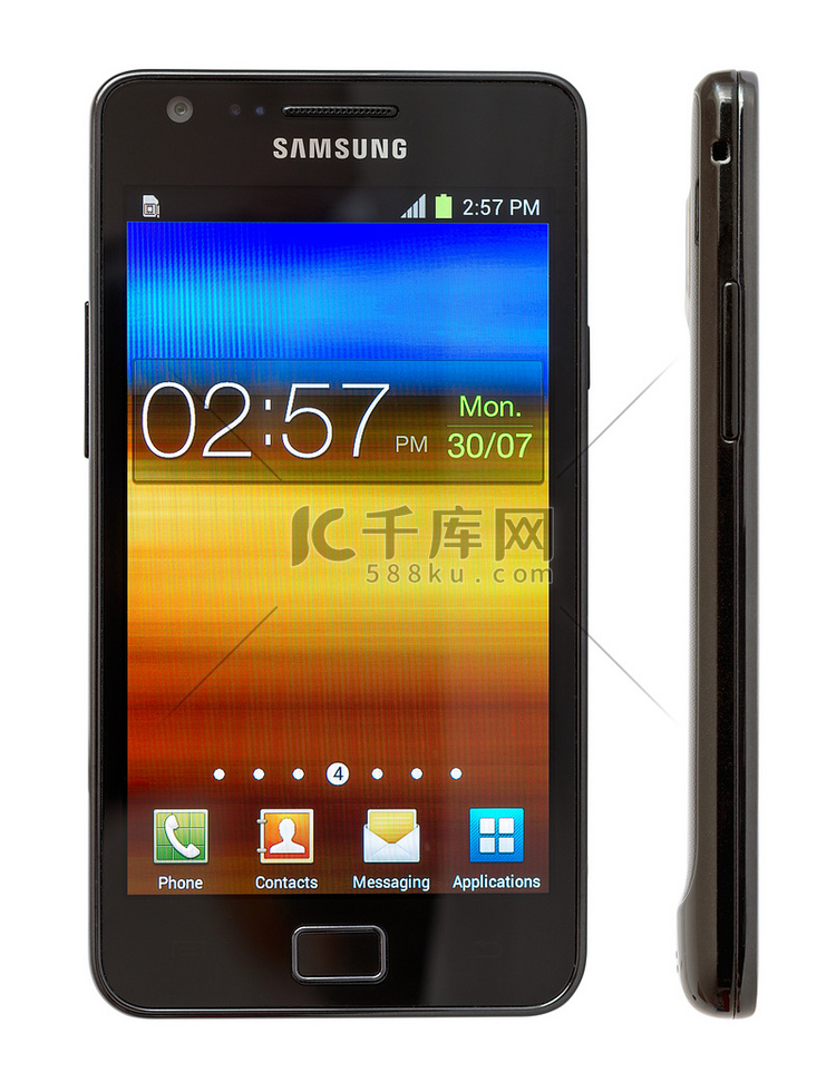 三星盖乐世 SII高清摄影大图-千库网