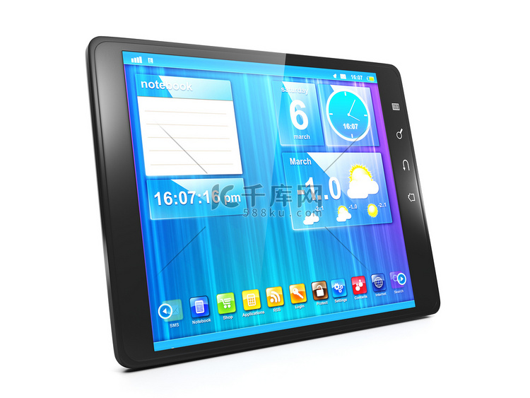 为 Tablet PC 创建移动应用程序。高清摄影大图-千库网