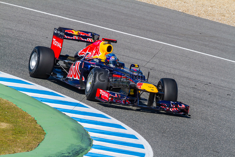 “Team Red Bull F1, Sebastian Vettel, 2012”高清摄影大图-千库网