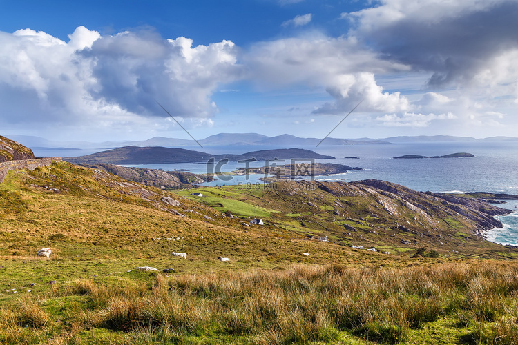 爱尔兰凯里之环的风景高清摄影大图-千库网