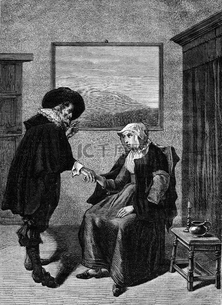 Lacaze 博物馆，卢浮宫，Brekelenkam Consultation 的画作高清摄影大图-千库网