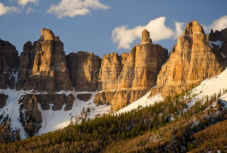 "Pinnacle Buttes at sunset, Bridger-Teton National Forest, Fremont ...