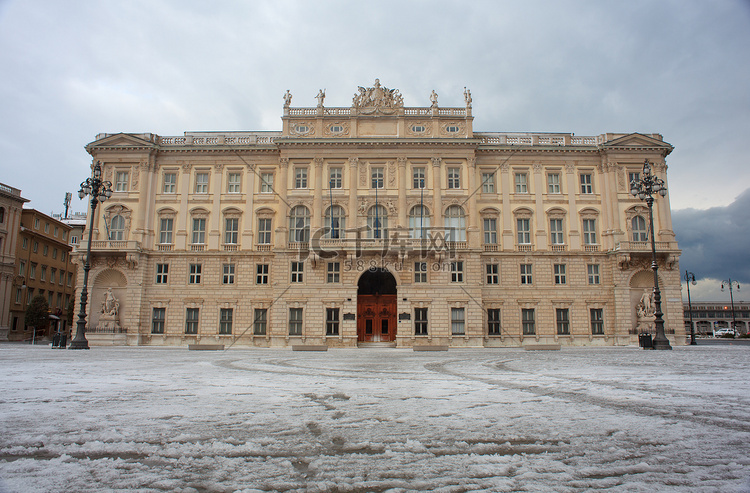 "该地区的宫殿，的里雅斯特"高清摄影大图-千库网