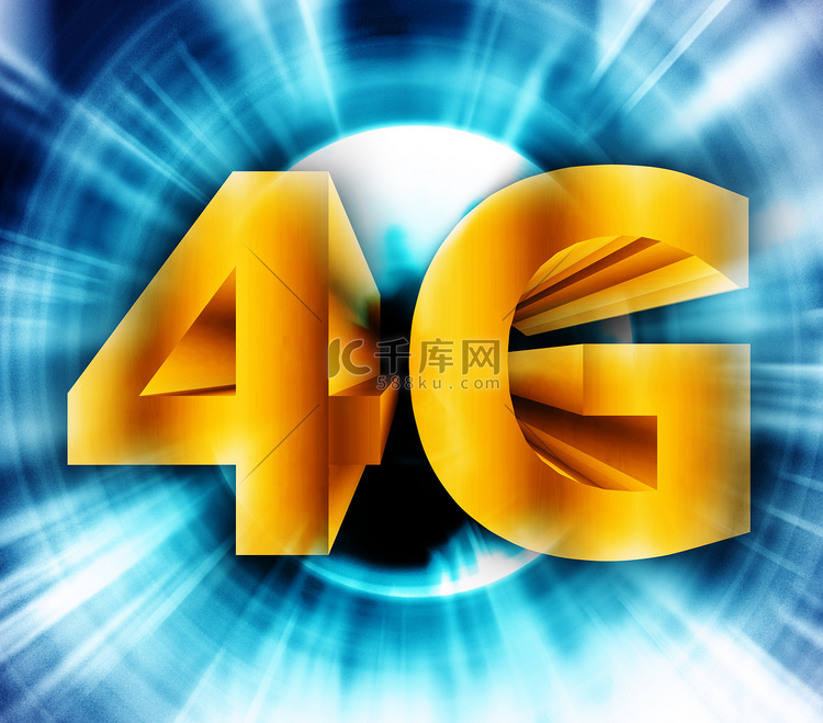 4G 网络符号高清摄影大图-千库网