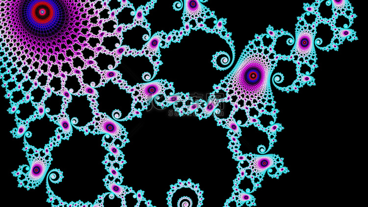 Mandelbrot 分形缩放模式高清摄影大图-千库网