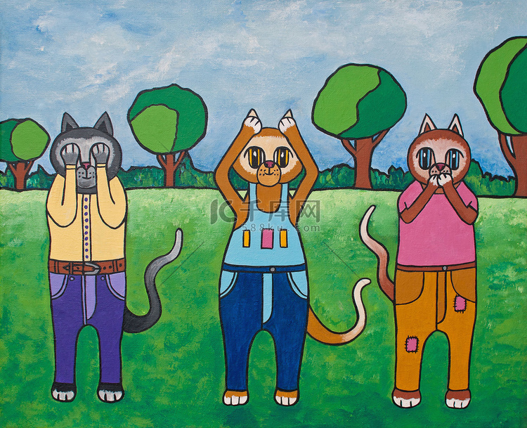 智慧猫高清摄影大图-千库网